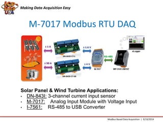 Modbus Based Data Acquisition | PPTX