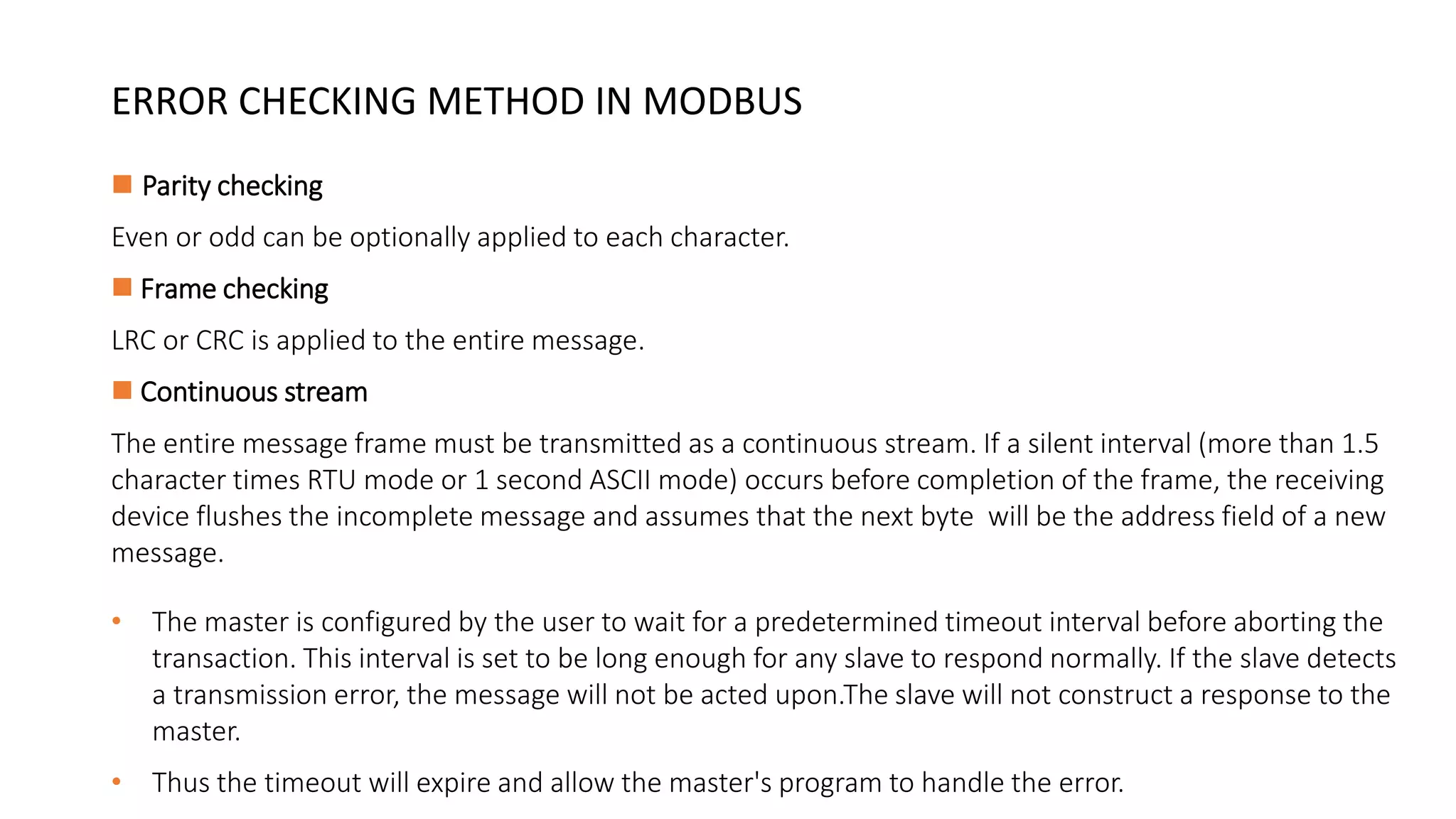 Modbus communication protocol | PPTX