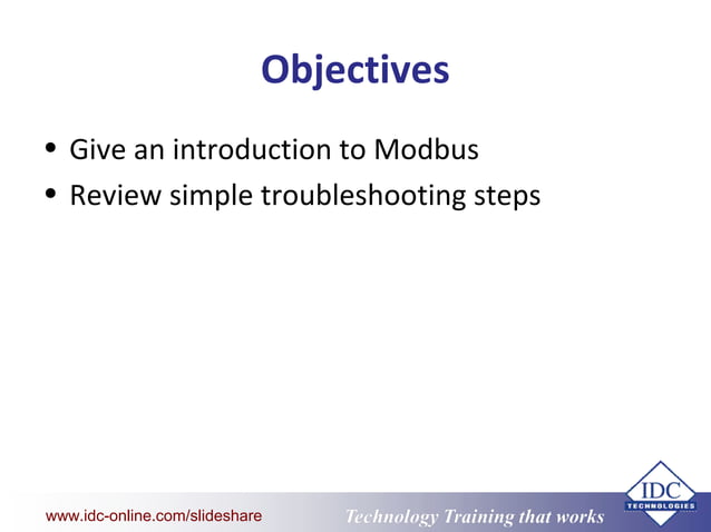 Modbus Data Communication Systems | PPT | Computer Networking | Computing