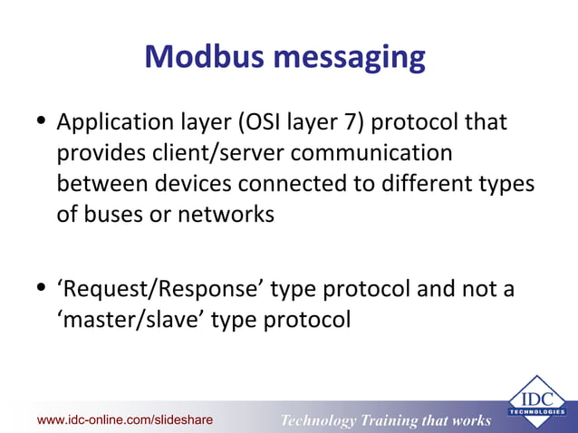 Modbus Data Communication Systems | PPT | Computer Networking | Computing