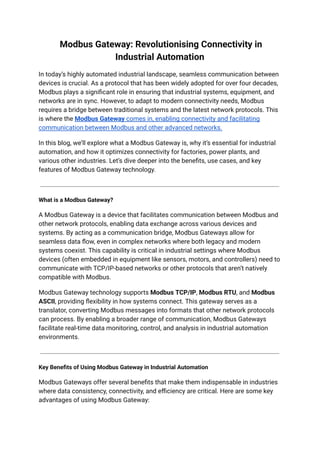 _Modbus Gateway_ Revolutionizing Connectivity in Industrial Automation.pdf