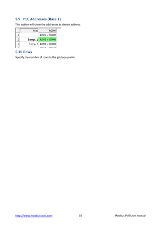 Modbuspollmanual | PDF