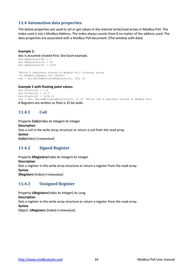 Modbuspollmanual | PDF