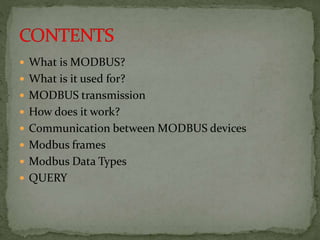 Modbus protocol | PPTX