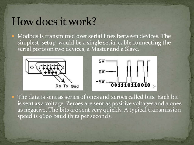 Modbus protocol | PPTX