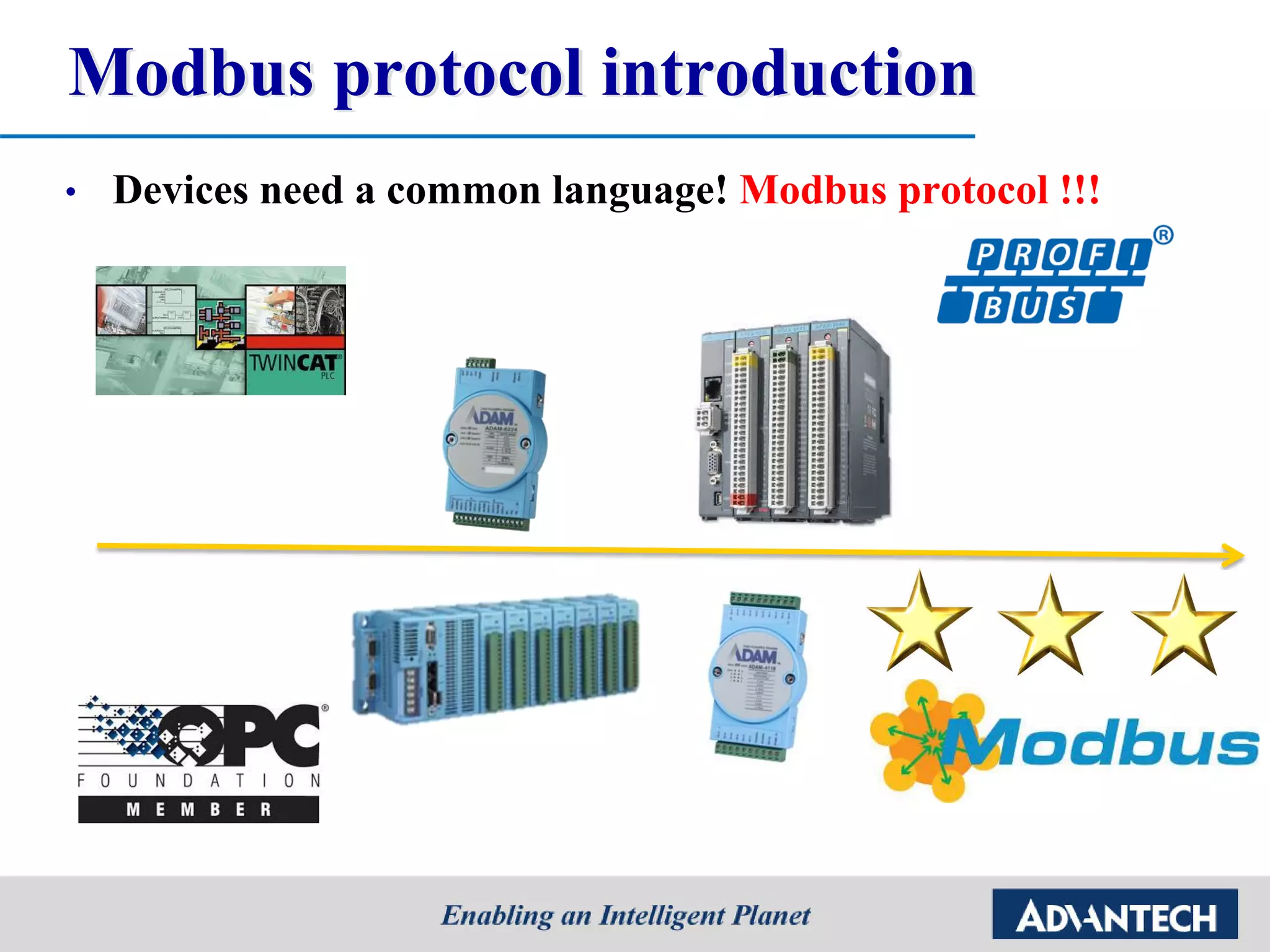 [Advantech] Modbus protocol training (ModbusTCP, ModbusRTU) | PDF