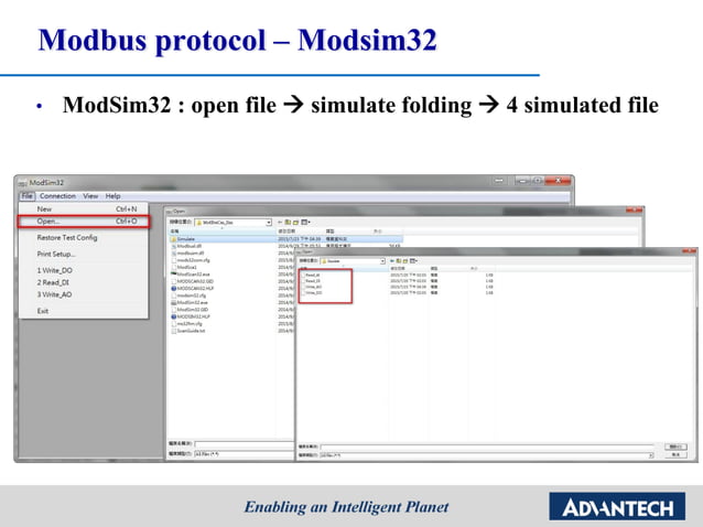 [Advantech] Modbus protocol training (ModbusTCP, ModbusRTU) | PDF