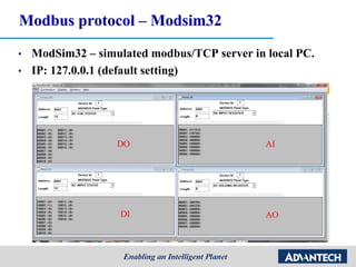 [Advantech] Modbus protocol training (ModbusTCP, ModbusRTU) | PDF