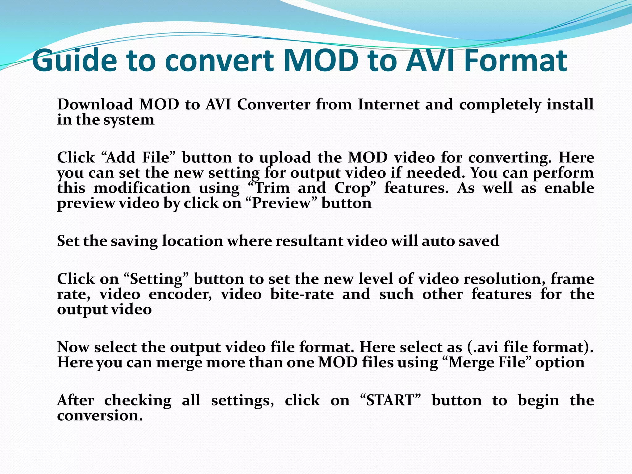 Mod File Converter | PPT