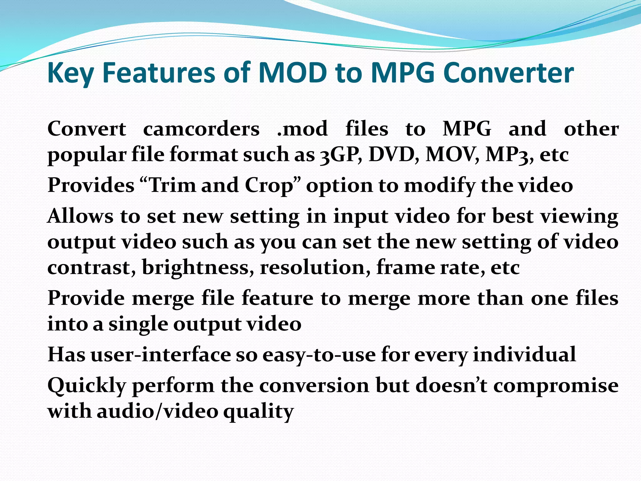 Mod File Converter | PPT