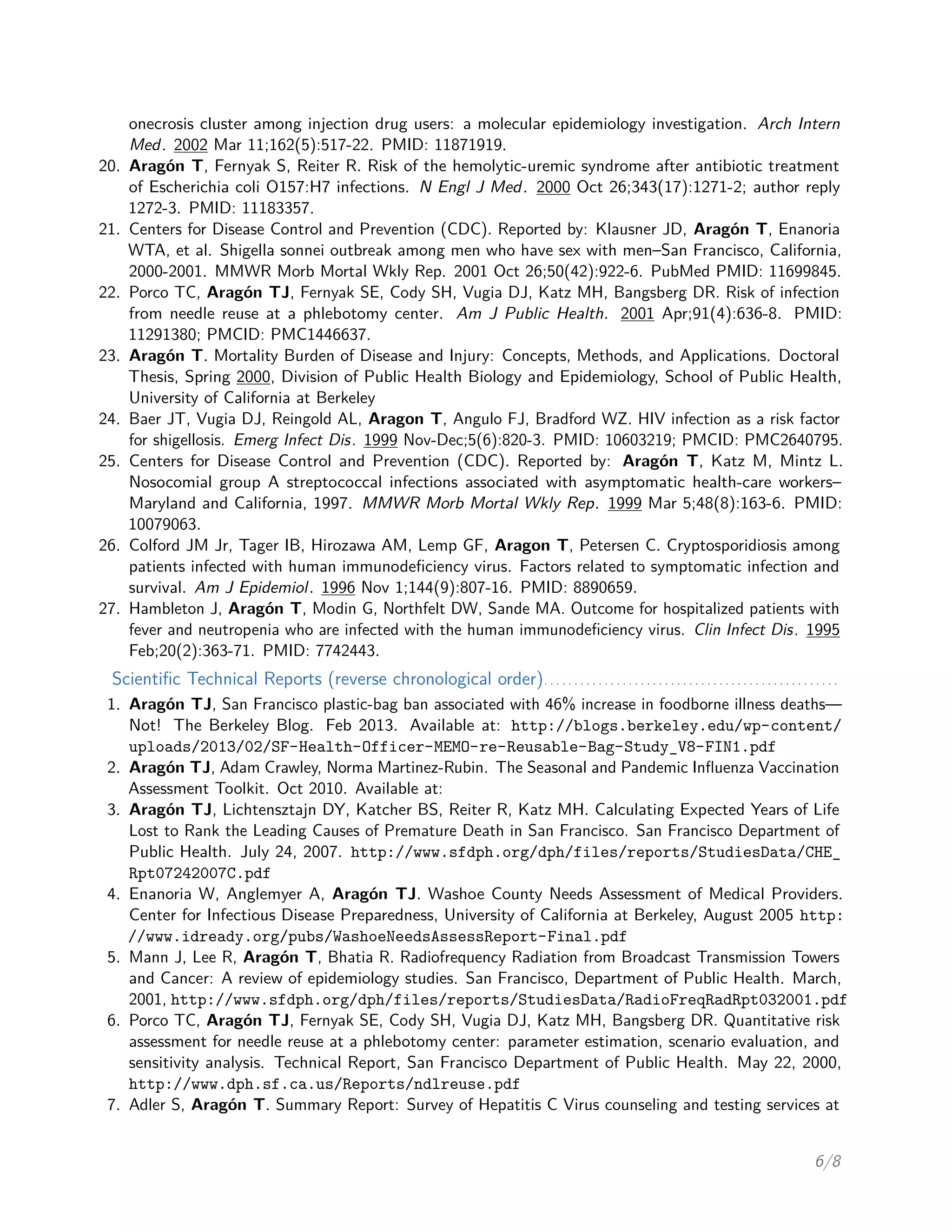 Curriculum vitae (LaTeX PDF) | PDF