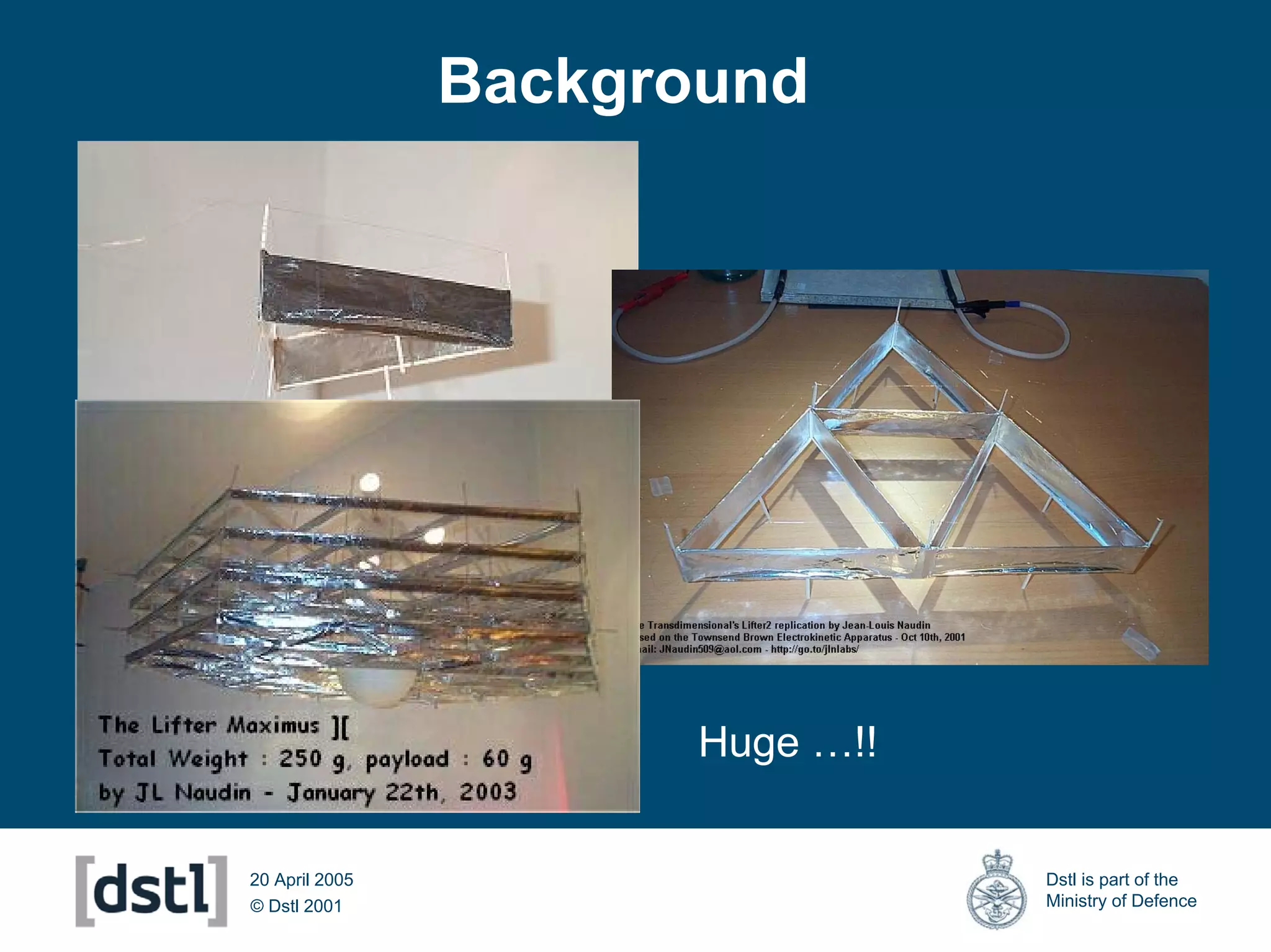 LIFTER evaluation by the dstl MOD (UK Ministry of Defence) | PDF
