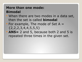 Mean median MODE in statistics .pptx