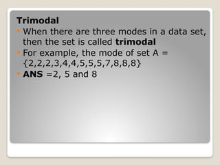 Mean median MODE in statistics .pptx