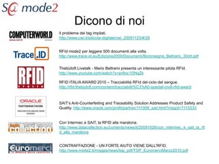 mode2 - The RFID Division of SAIT, profilo. | PPTX | Technology & Computing