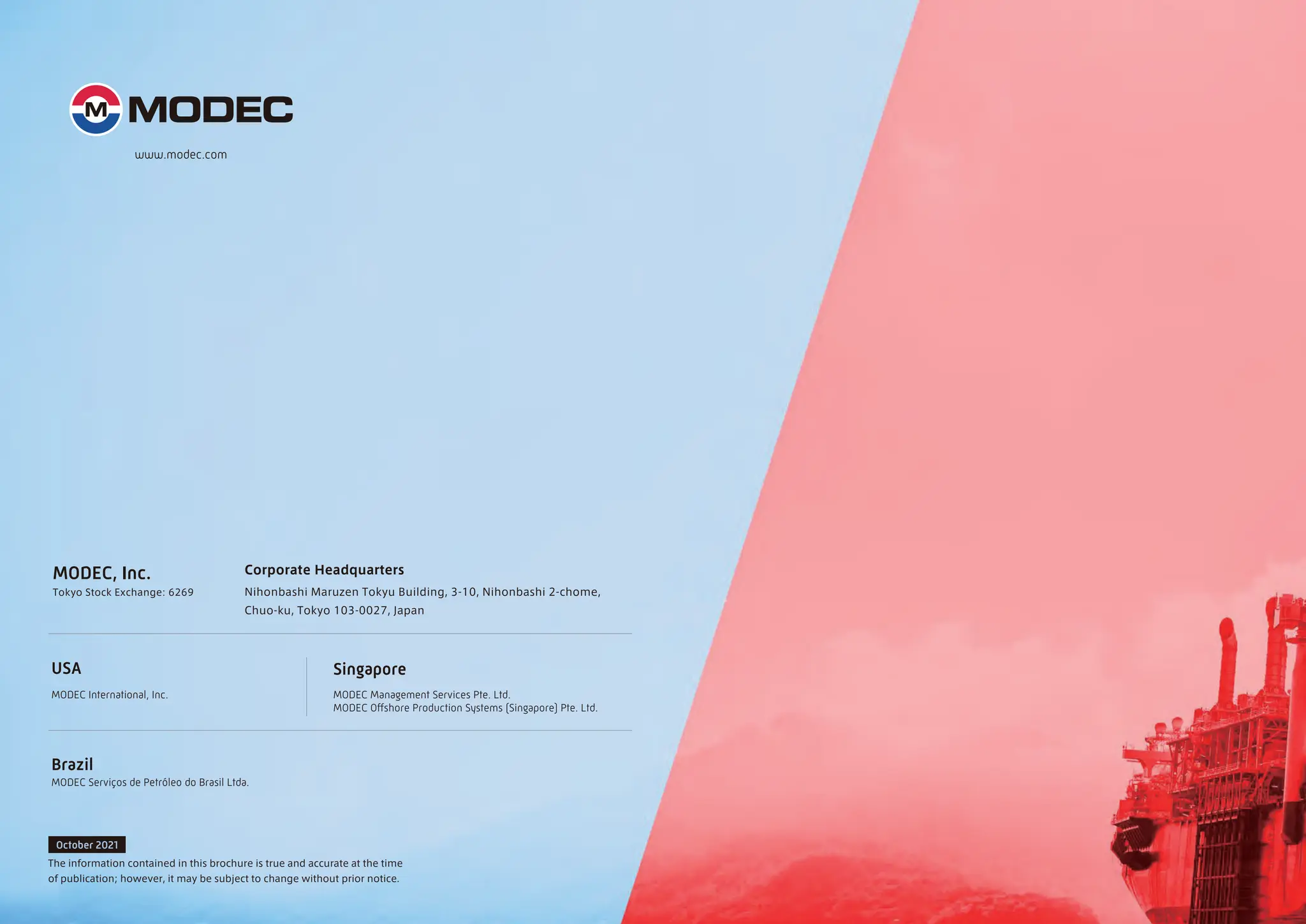 MODEC Business brochure - an oil and gas company | PDF