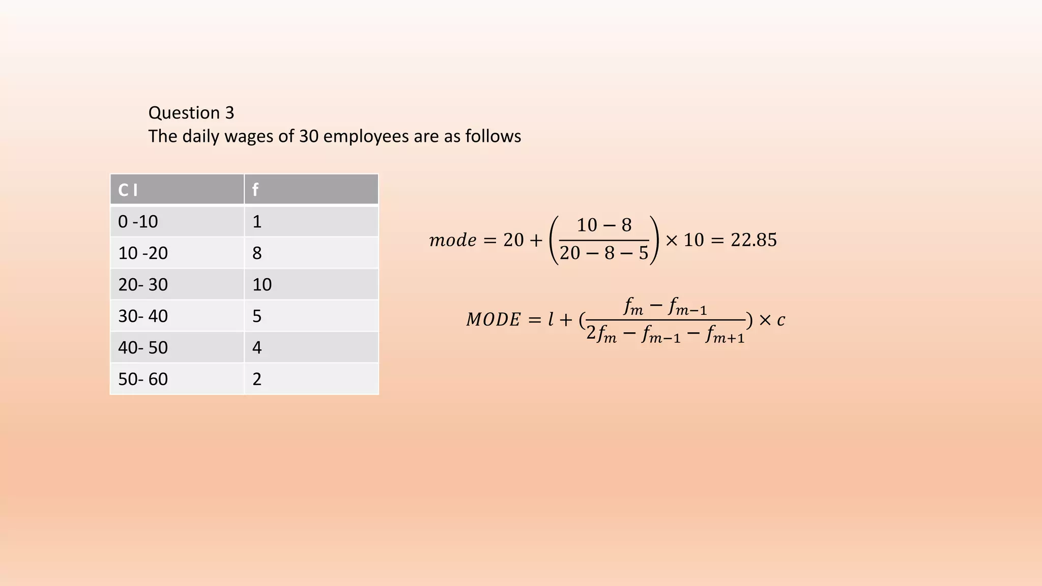 EASY WAY TO CALCULATE MODE (STATISTICS) | PPT