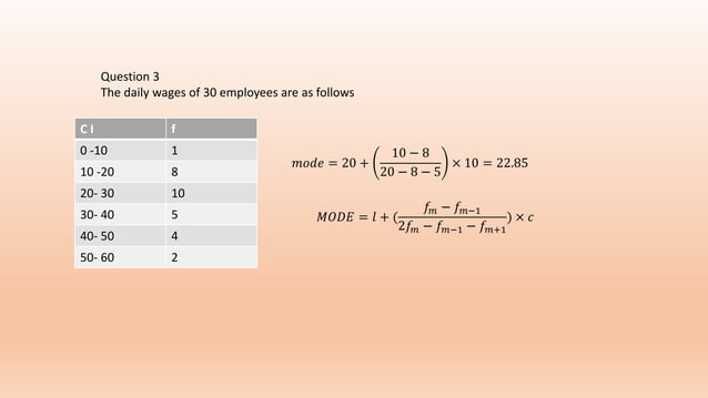 EASY WAY TO CALCULATE MODE (STATISTICS) | PPT
