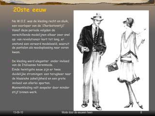 Mode door de eeuwen heen | PPT