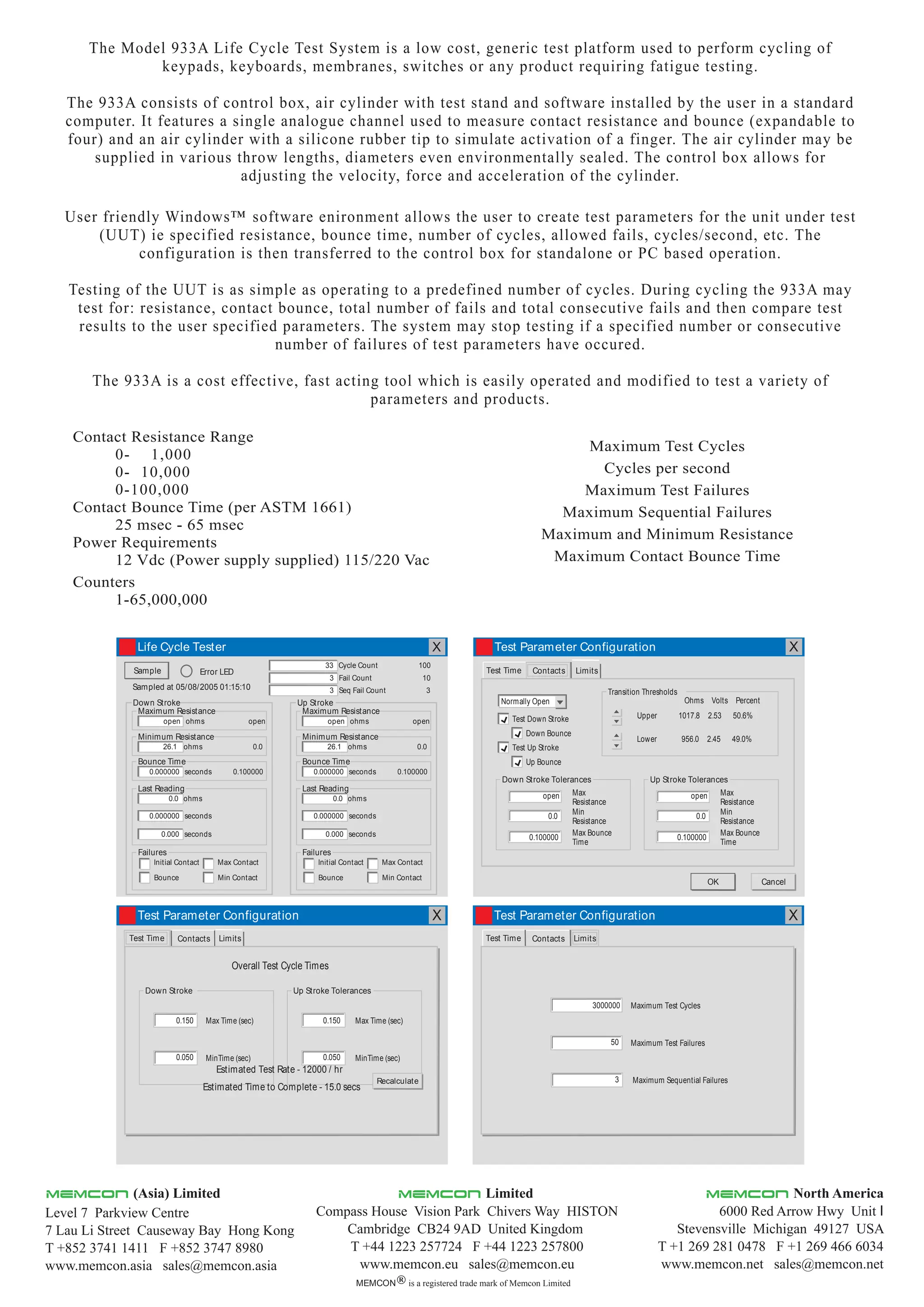 Memcon Model 933 a-life-cycle-test-system | PDF | Consumer Electronics ...