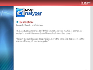 Model Analyzer For Excel | PPT