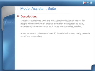 Model Assistant Suite | PPT