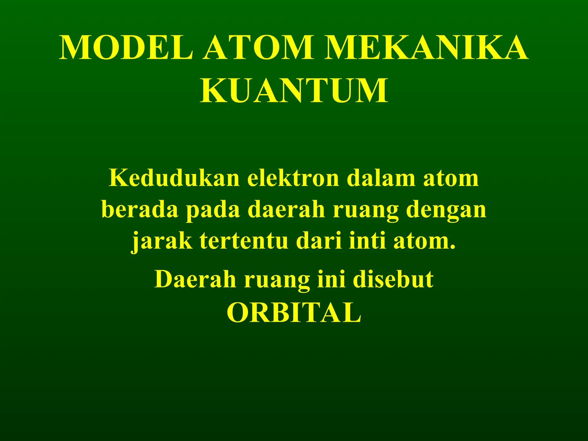 model-atom-mekanika-kuantum kimia kelas X | PPT
