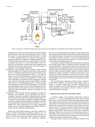 Model-based adaptive sliding mode control of the subcritical boiler-turbine system with ...