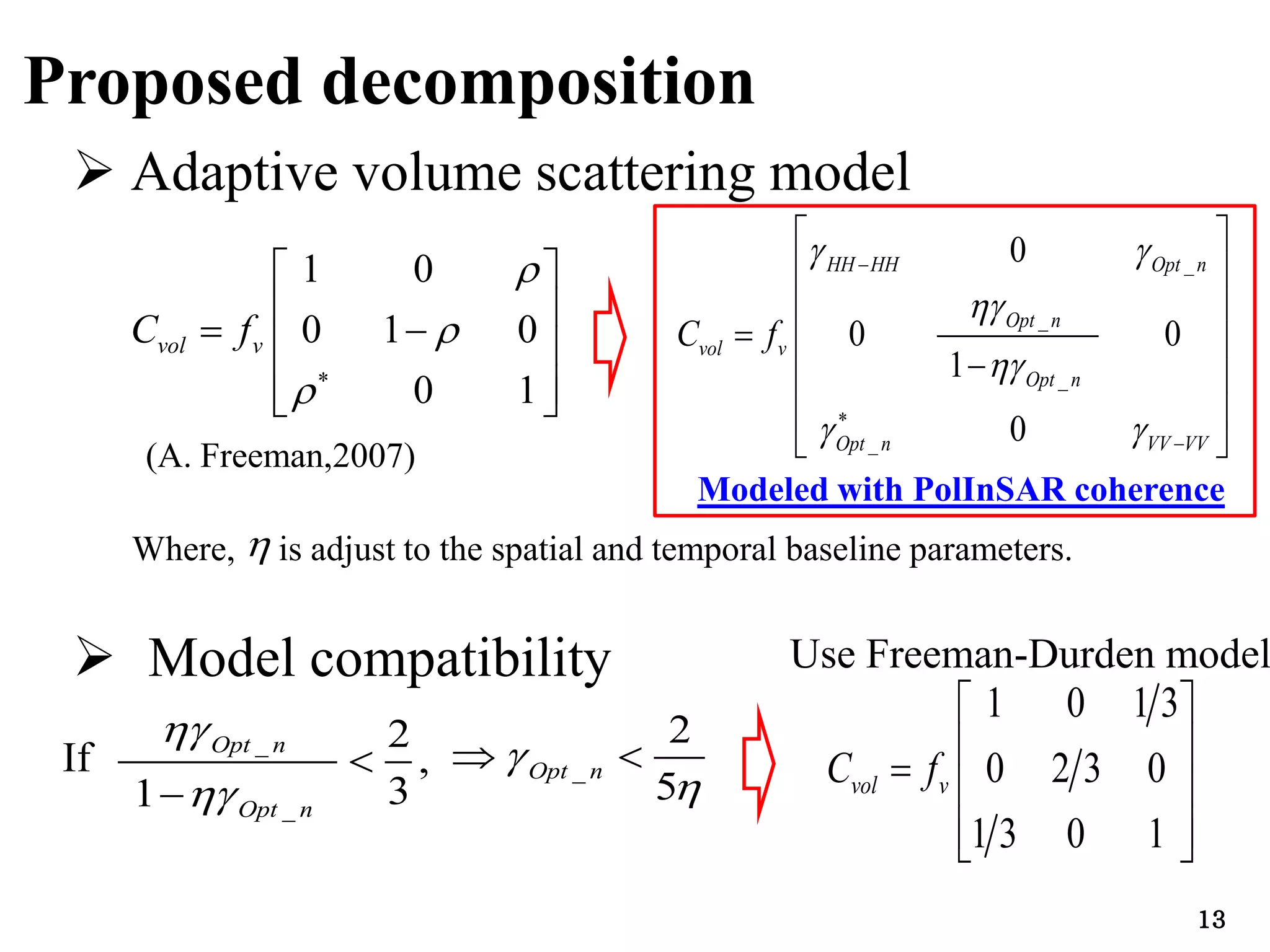 Model Based Polarimetric Decomposition Using Polinsar Coherence V11 Fileminimizer Pptx