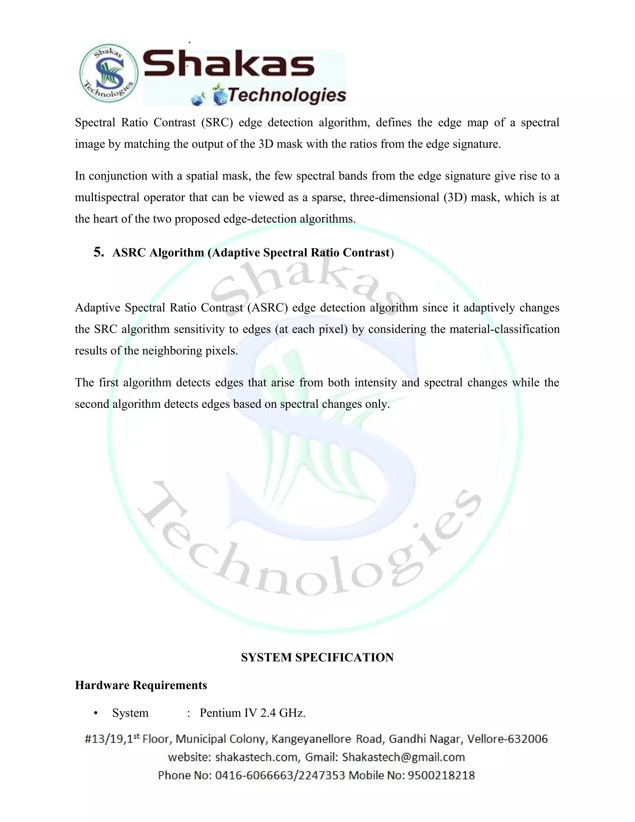 MODEL-BASED EDGE DETECTOR FOR SPECTRAL IMAGERY USING SPARSE ...