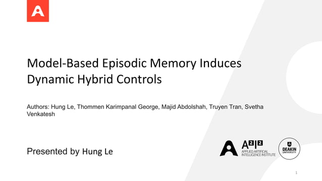 Model Based Episodic Memory | PPT