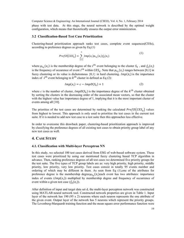 Model Based Test Case Prioritization Using Neural Network Classification Pdf