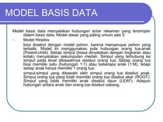 Model basis-data | PPT