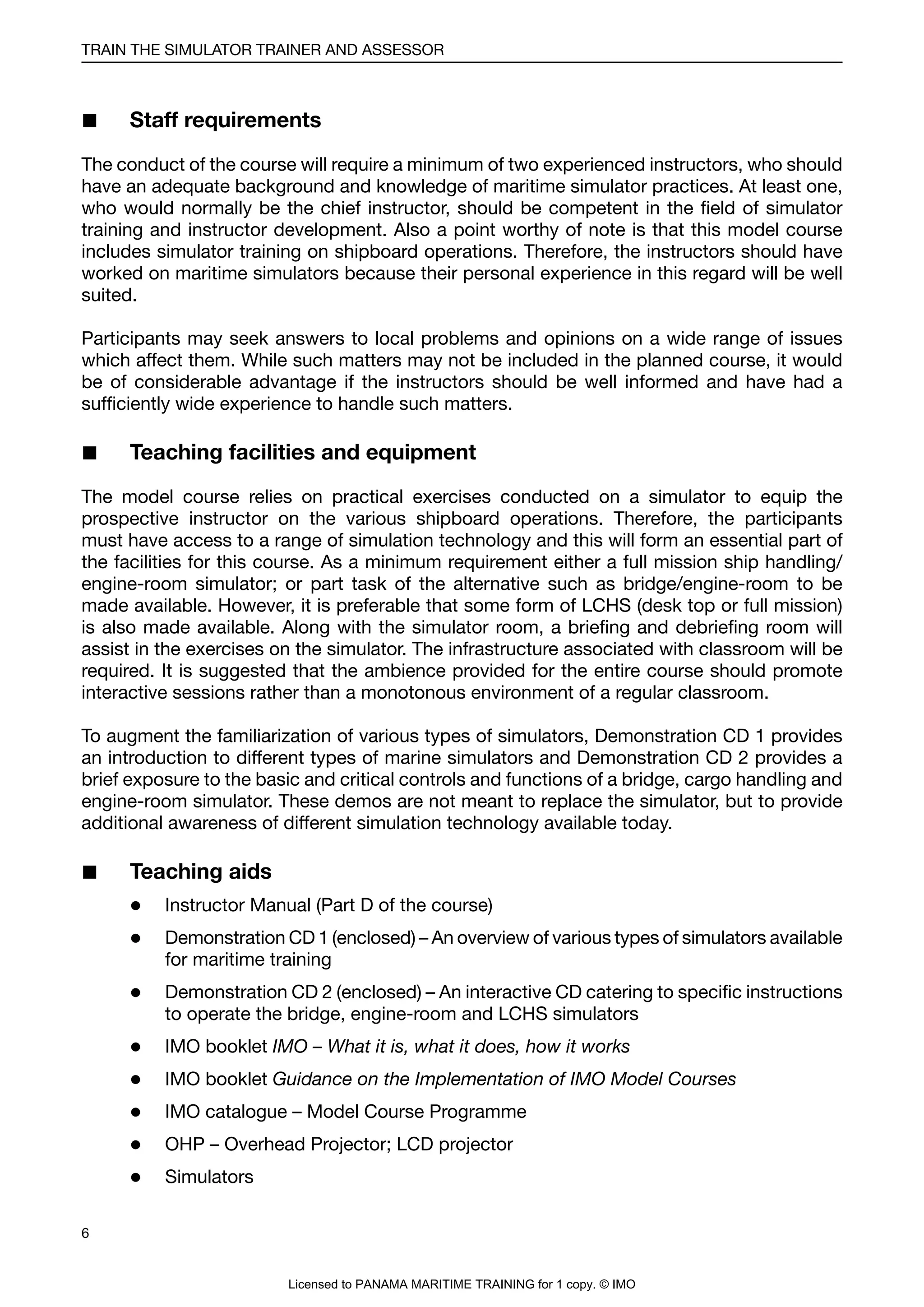 IMO Model Course 6.10 Edition 2012 | PDF