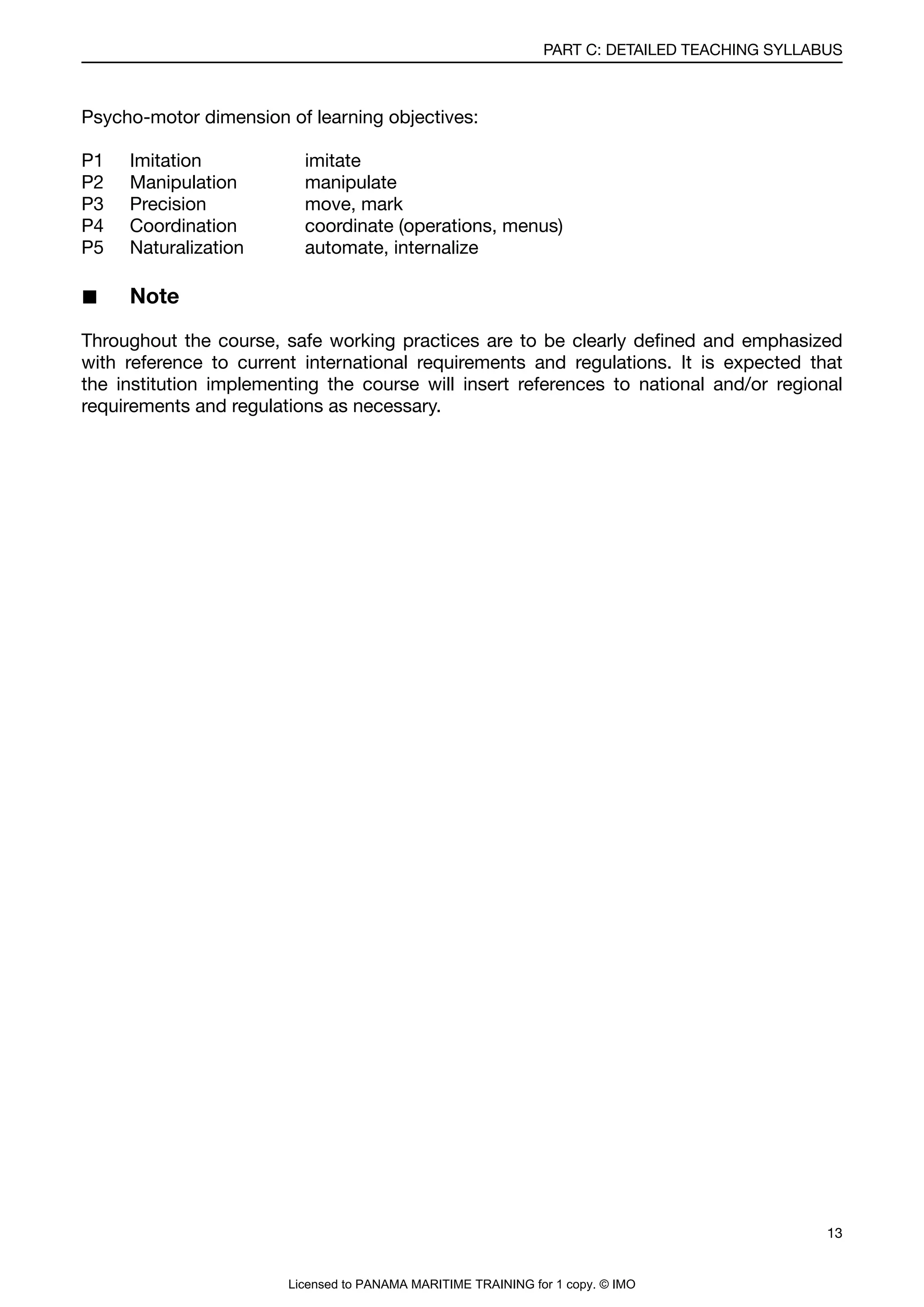 IMO Model Course 6.10 Edition 2012 | PDF