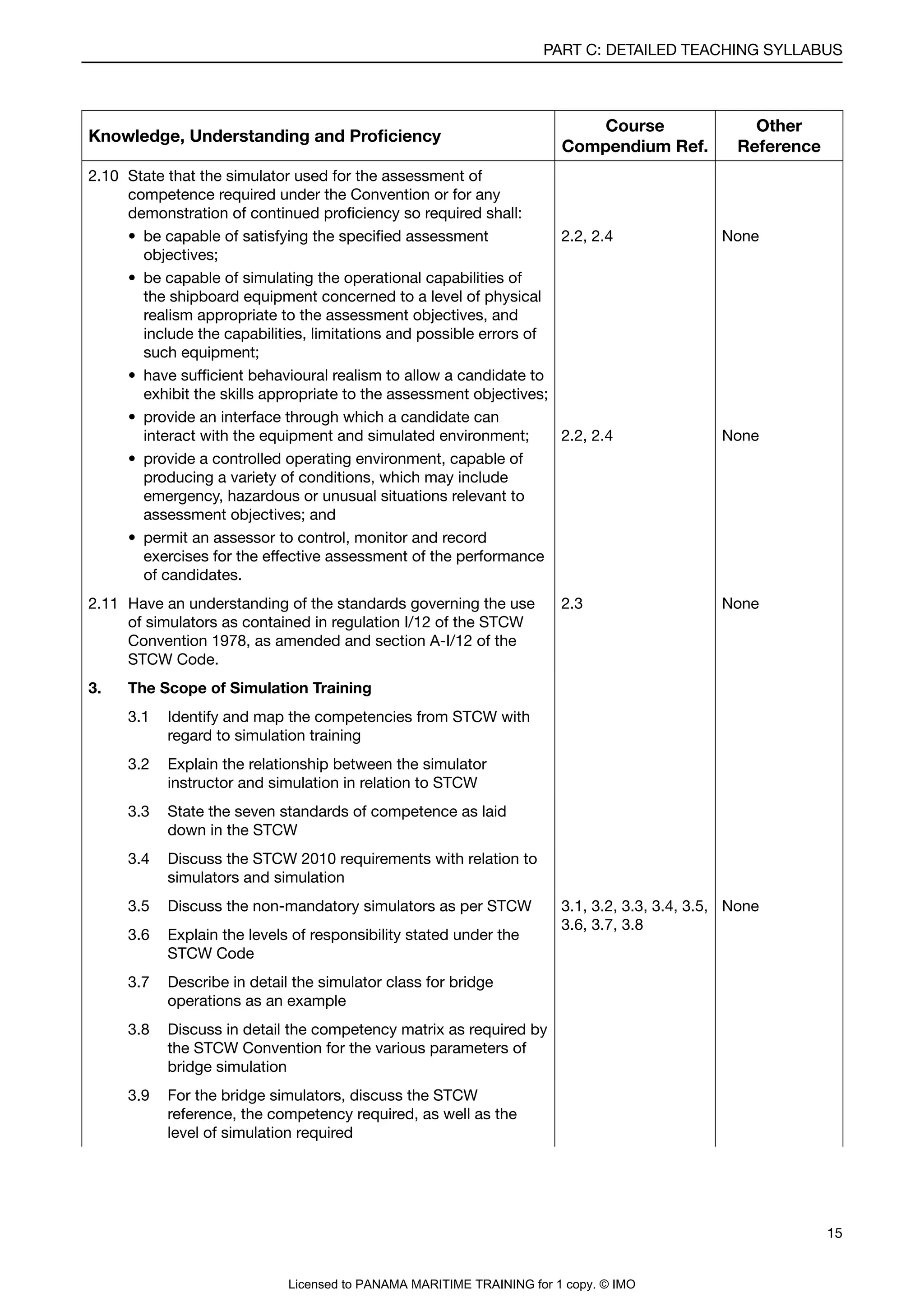 IMO Model Course 6.10 Edition 2012 | PDF