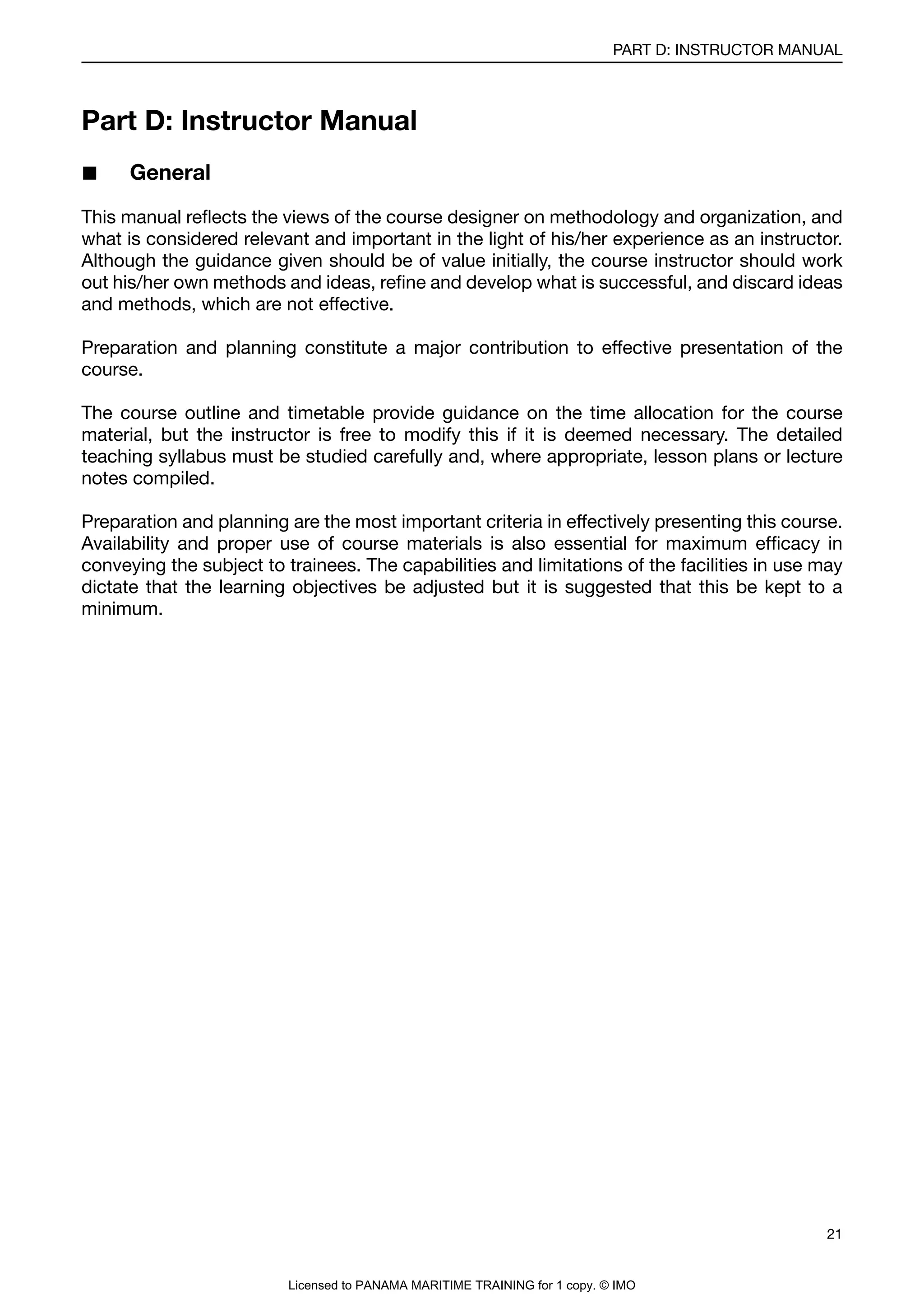 IMO Model Course 6.10 Edition 2012 | PDF