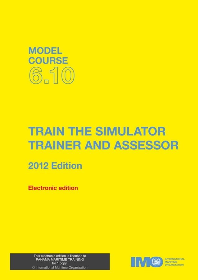 IMO Model Course 6.10 Edition 2012 | PDF