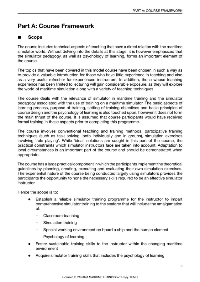 IMO Model Course 6.10 Edition 2012 | PDF