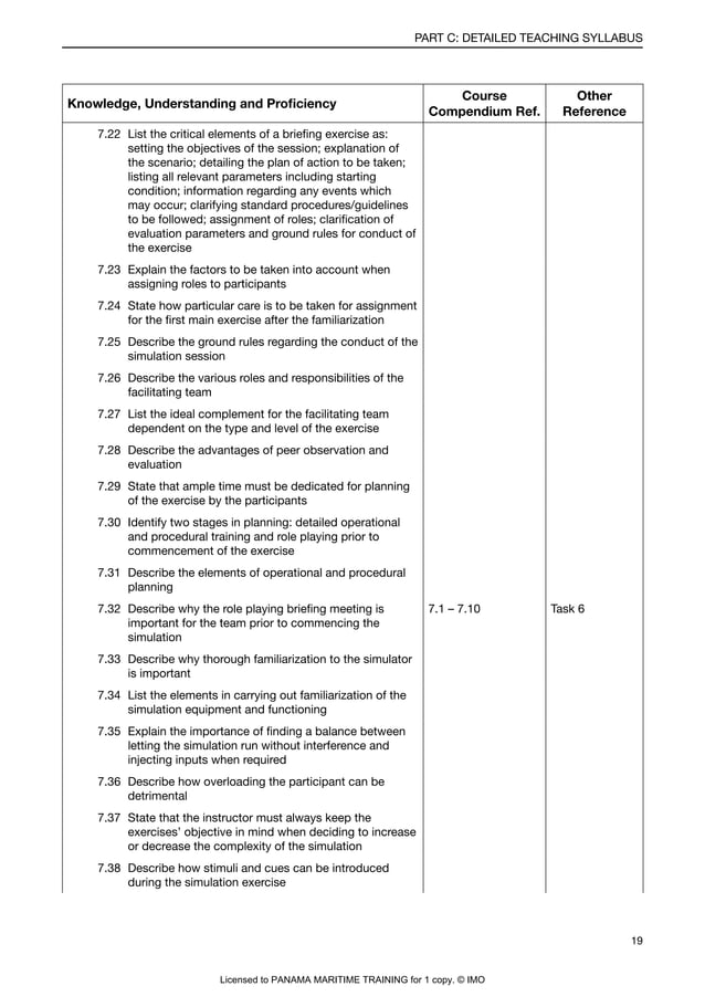 IMO Model Course 6.10 Edition 2012 | PDF