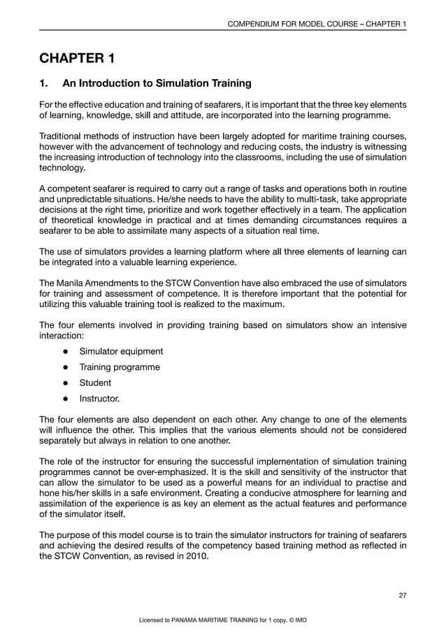 IMO Model Course 6.10 Edition 2012 | PDF