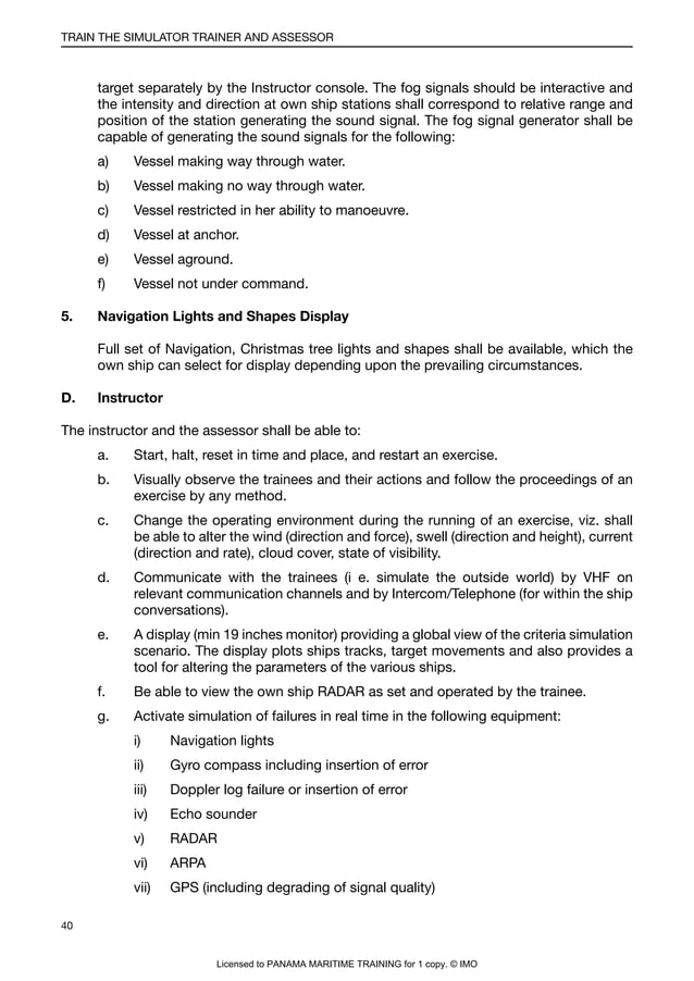 IMO Model Course 6.10 Edition 2012 | PDF