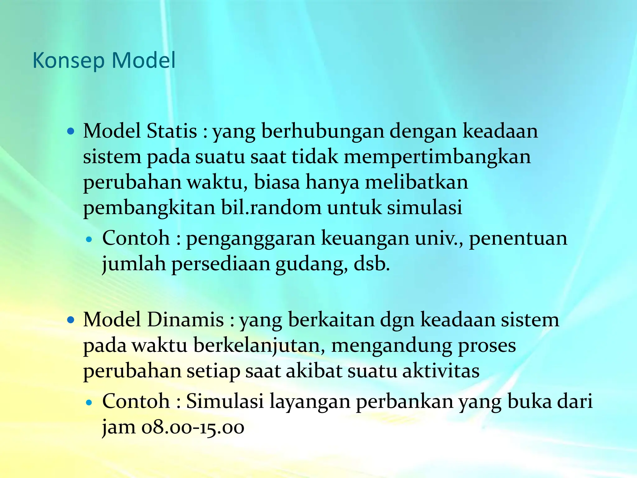 model simulasi sistem informasi pada yang merupakan program komputer | PPT