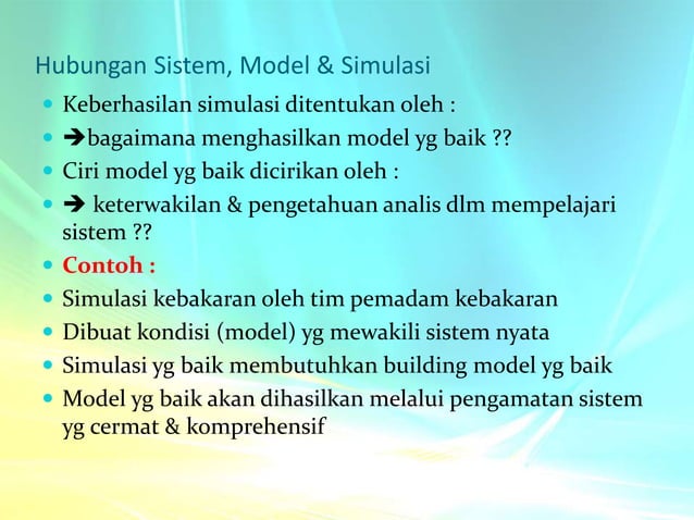 model simulasi sistem informasi pada yang merupakan program komputer | PPT