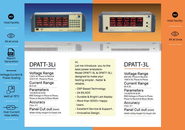Model- DPATT-3L & 3Li Three Phase Power Analyser, Transformer Testing ...