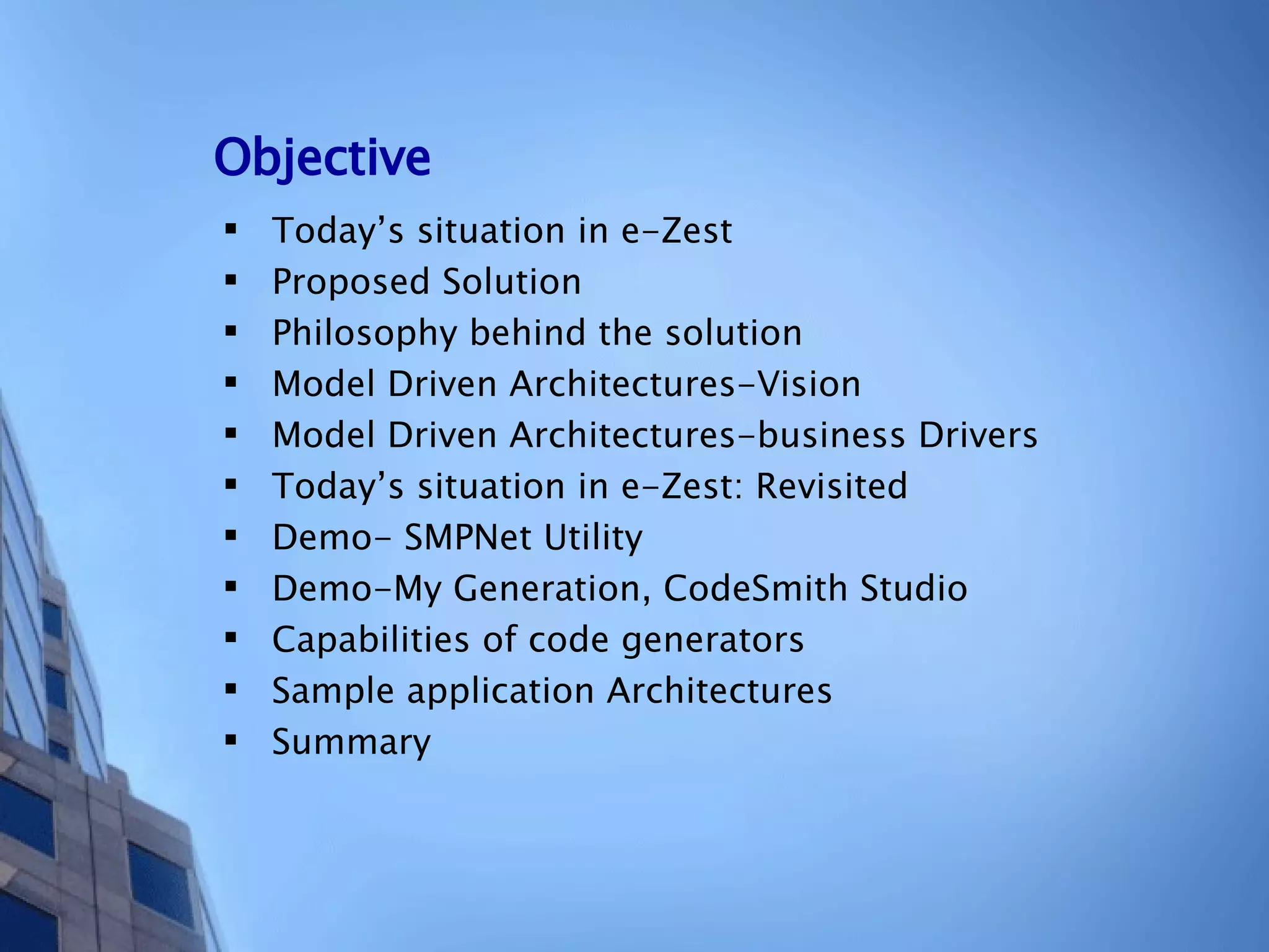 Model Driven Architectures Ppt