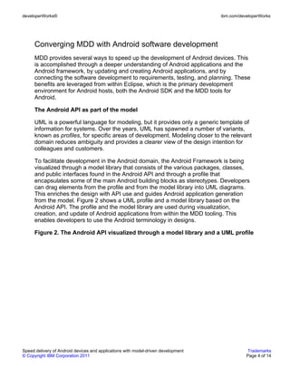 Speed delivery of Android devices and applications with model-driven ...