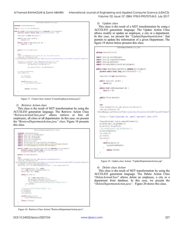 Model Driven Generation Of Mvc2 Web Applications From Models To Code Pdf 7188
