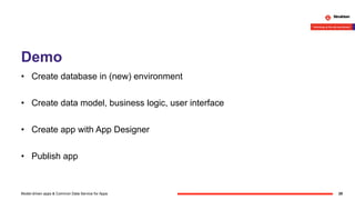 Model-driven apps & Common Data Service for Apps | PPTX | Computer Software and Applications ...