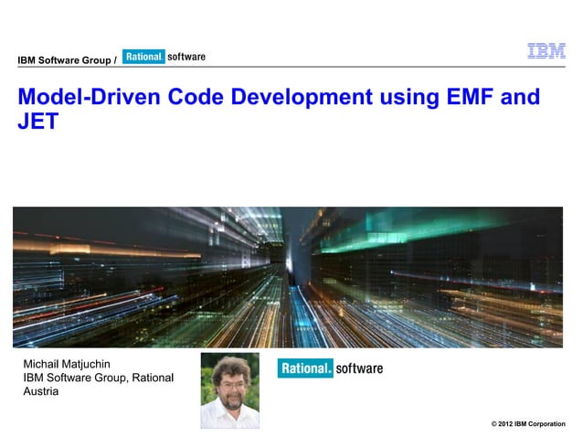 Model driven code development using emf and jet | PPT